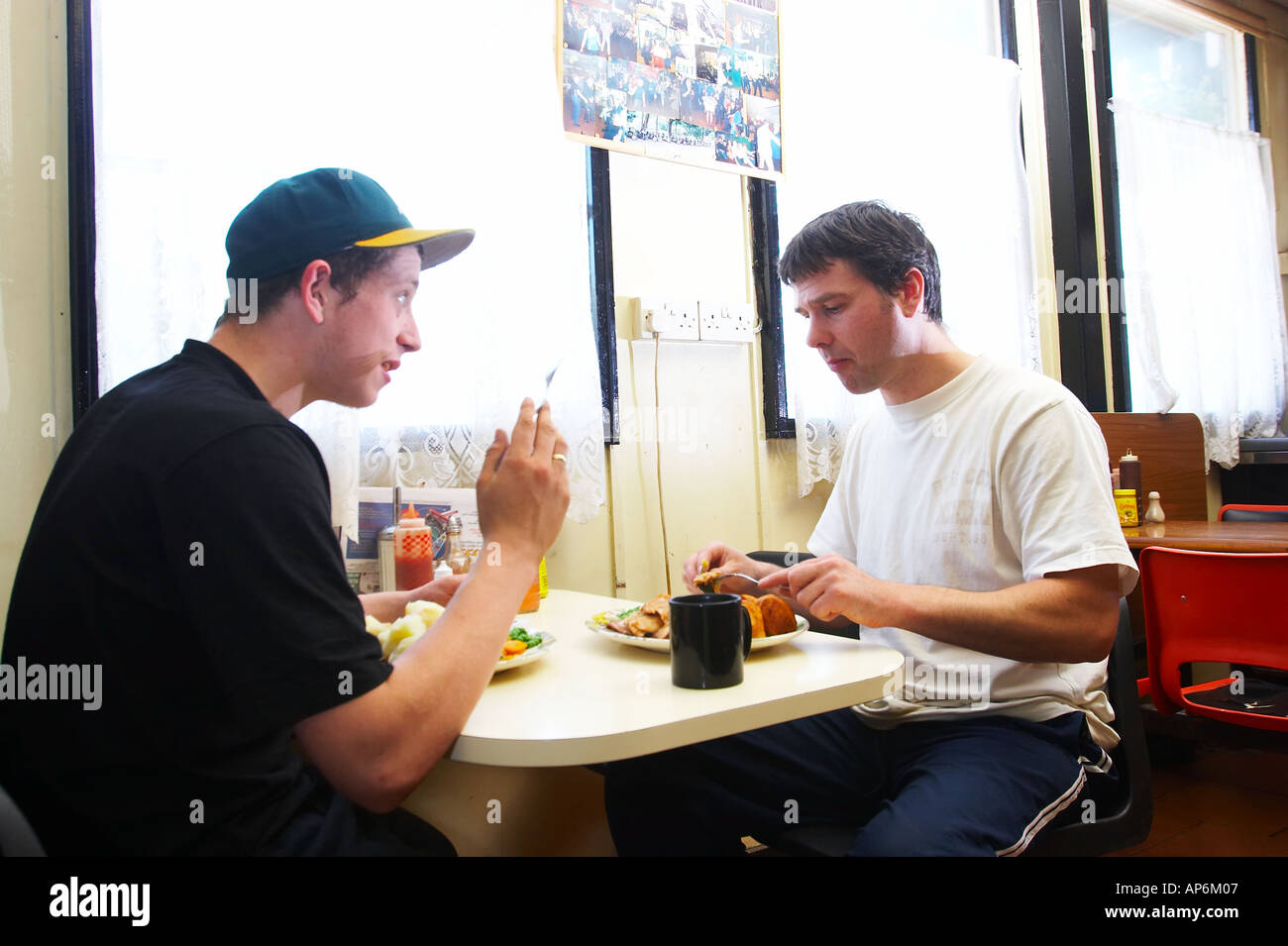 The photos are taken of a mentor and mentoree They met regular to ...