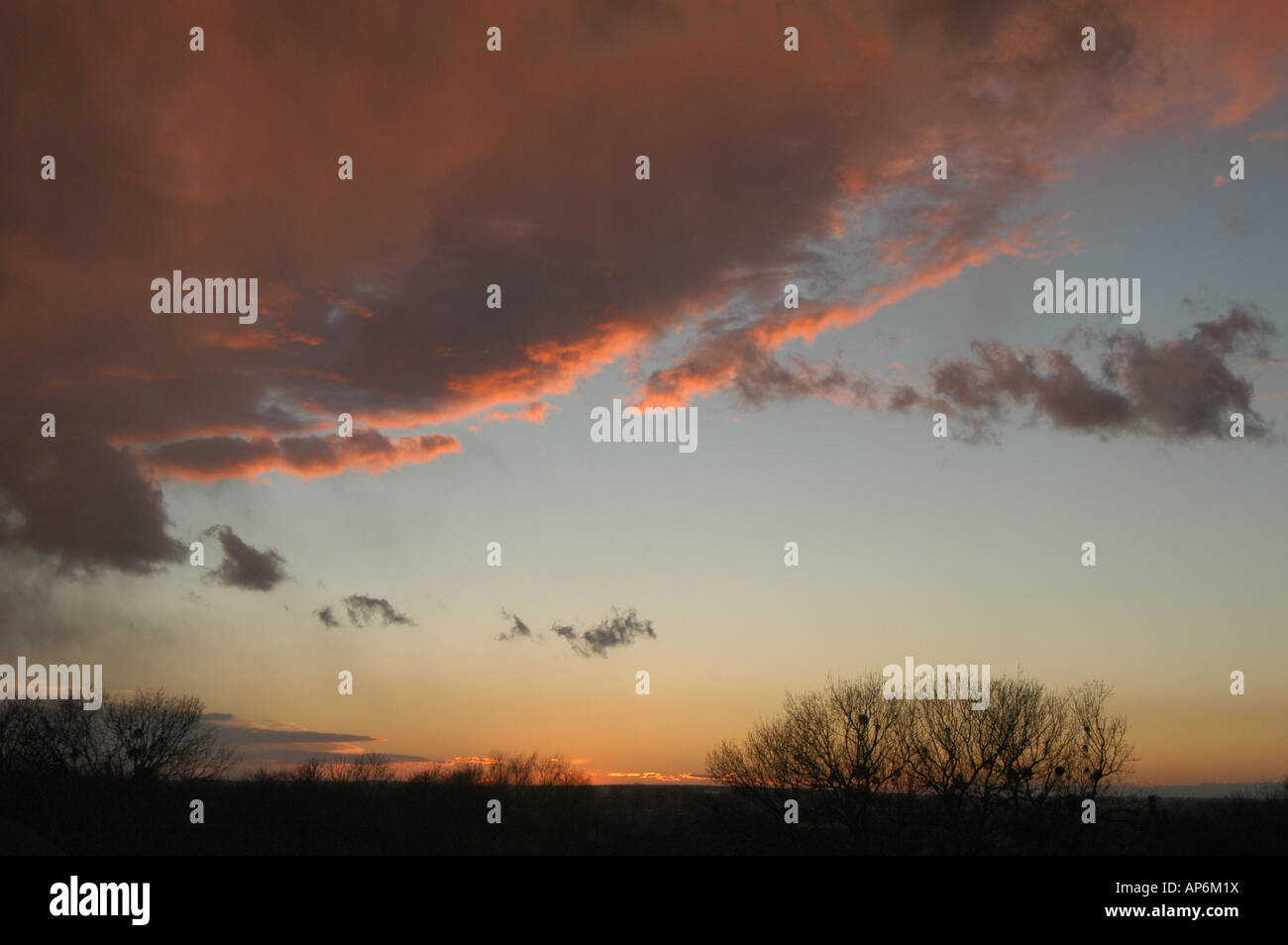 Sky at sunset Stock Photo - Alamy