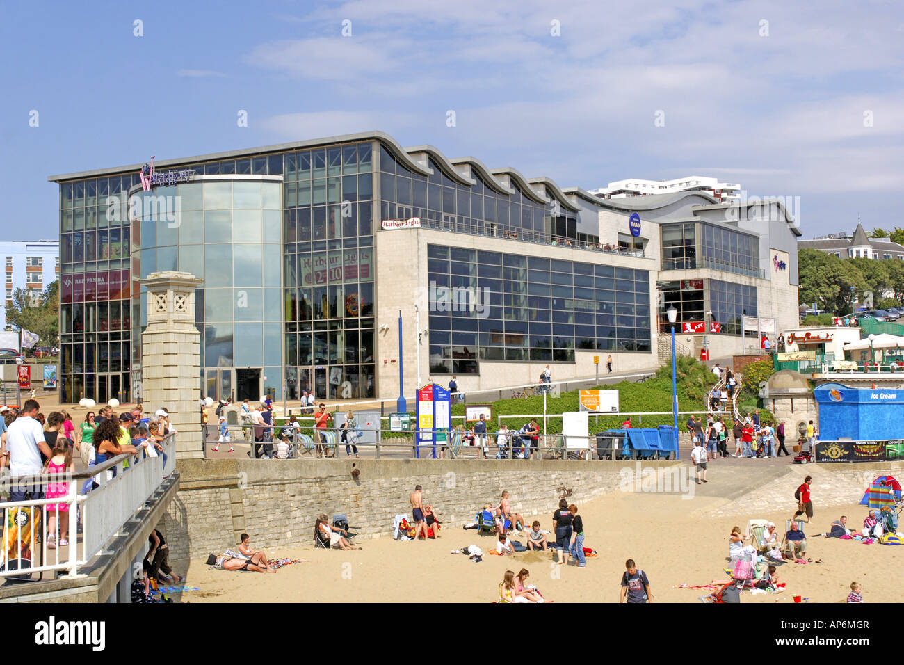 The Waterfront building on the seafront at Bournemouth Dorset on the ...