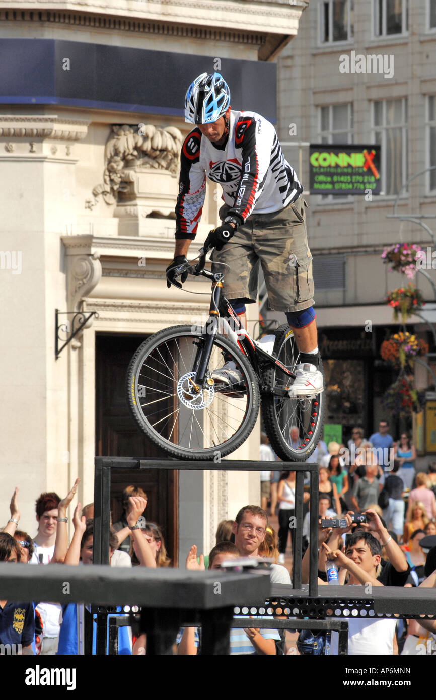Animal Fest BMX Stunt Bike riding event in Bournemouth Dorset Stock ...