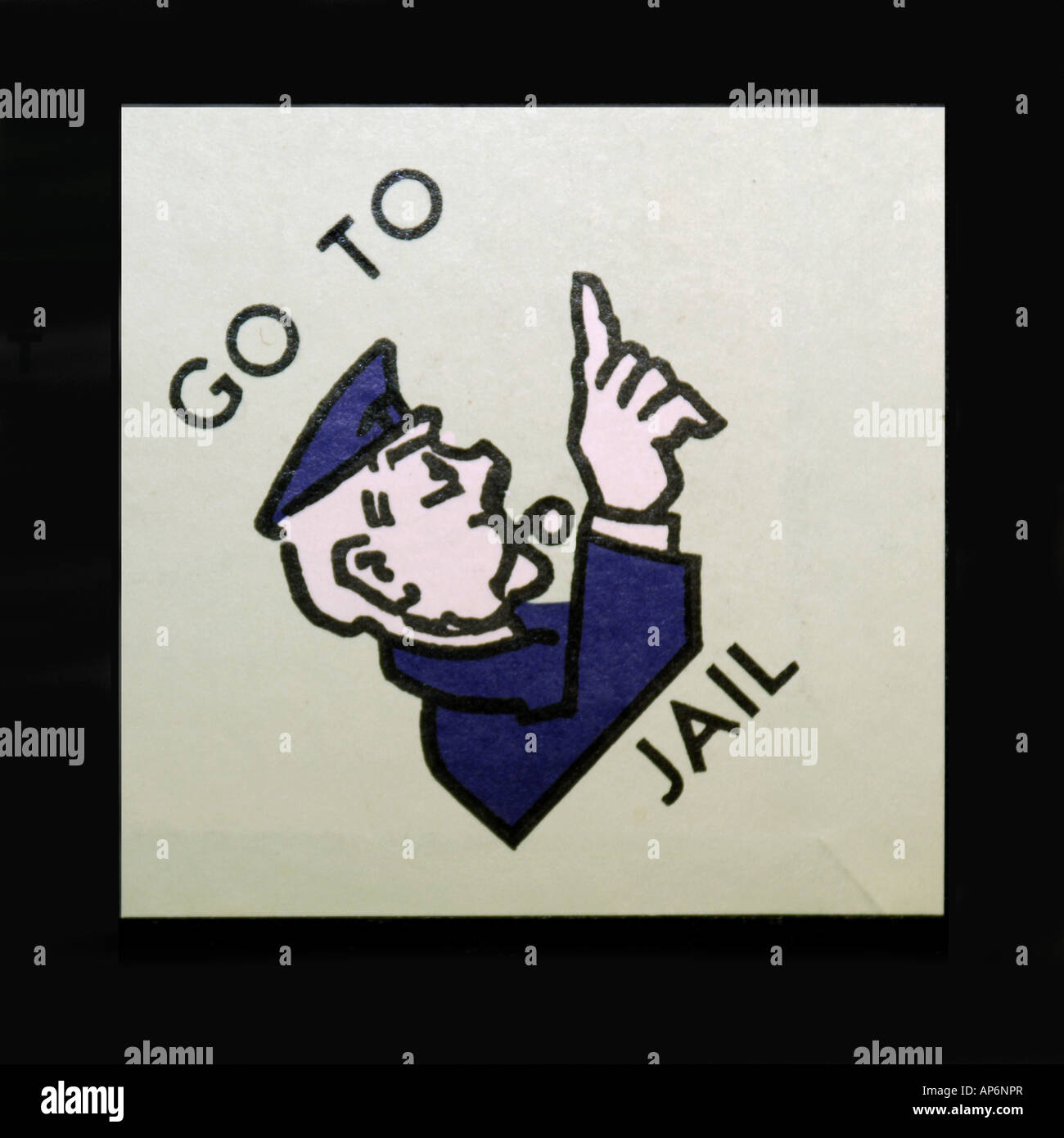 To Go Jail Go directly Jail 5 years Out in 2 Stock Photo - Alamy