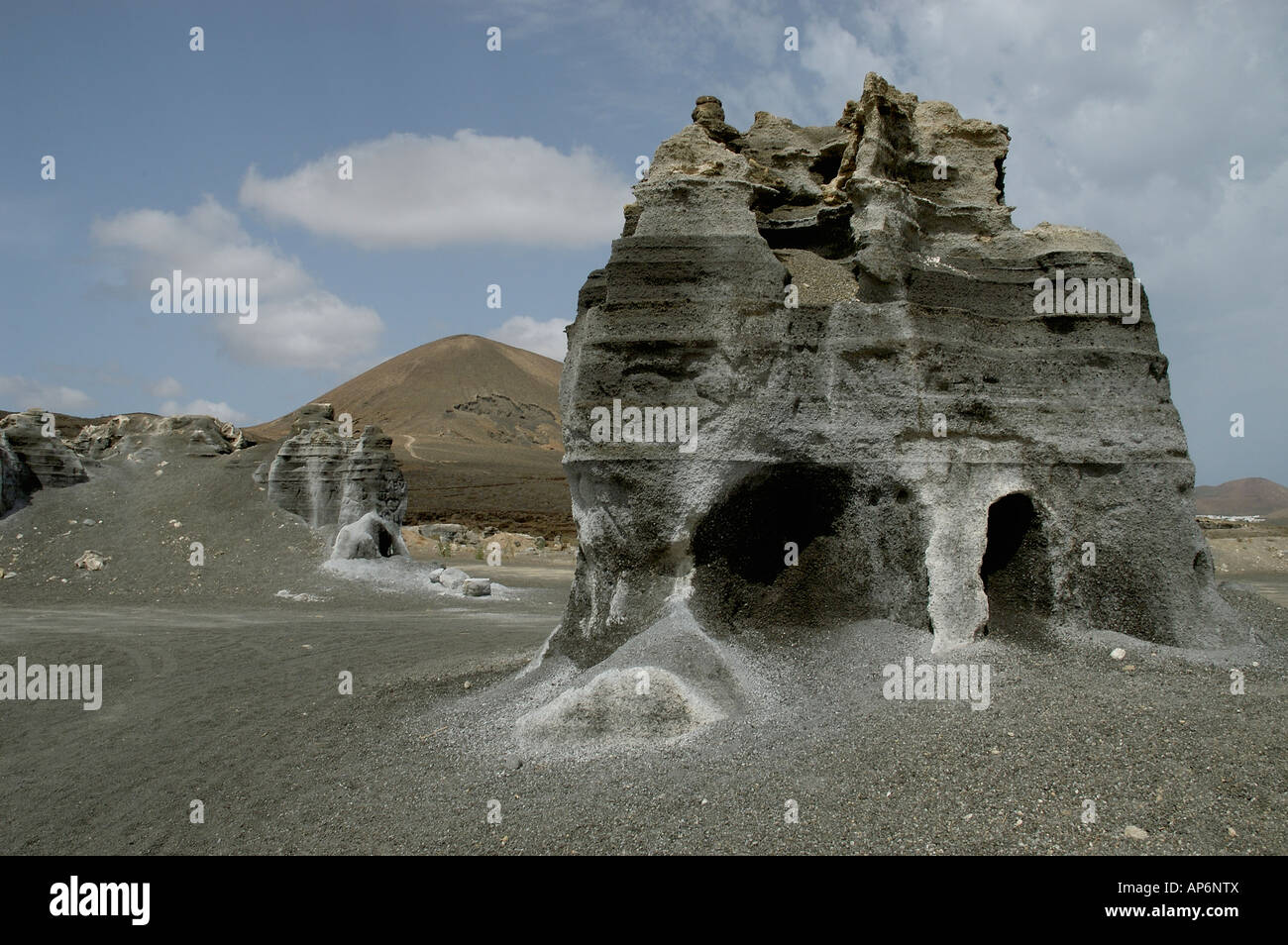 Strange features of the Lanzarote landscape Stock Photo - Alamy