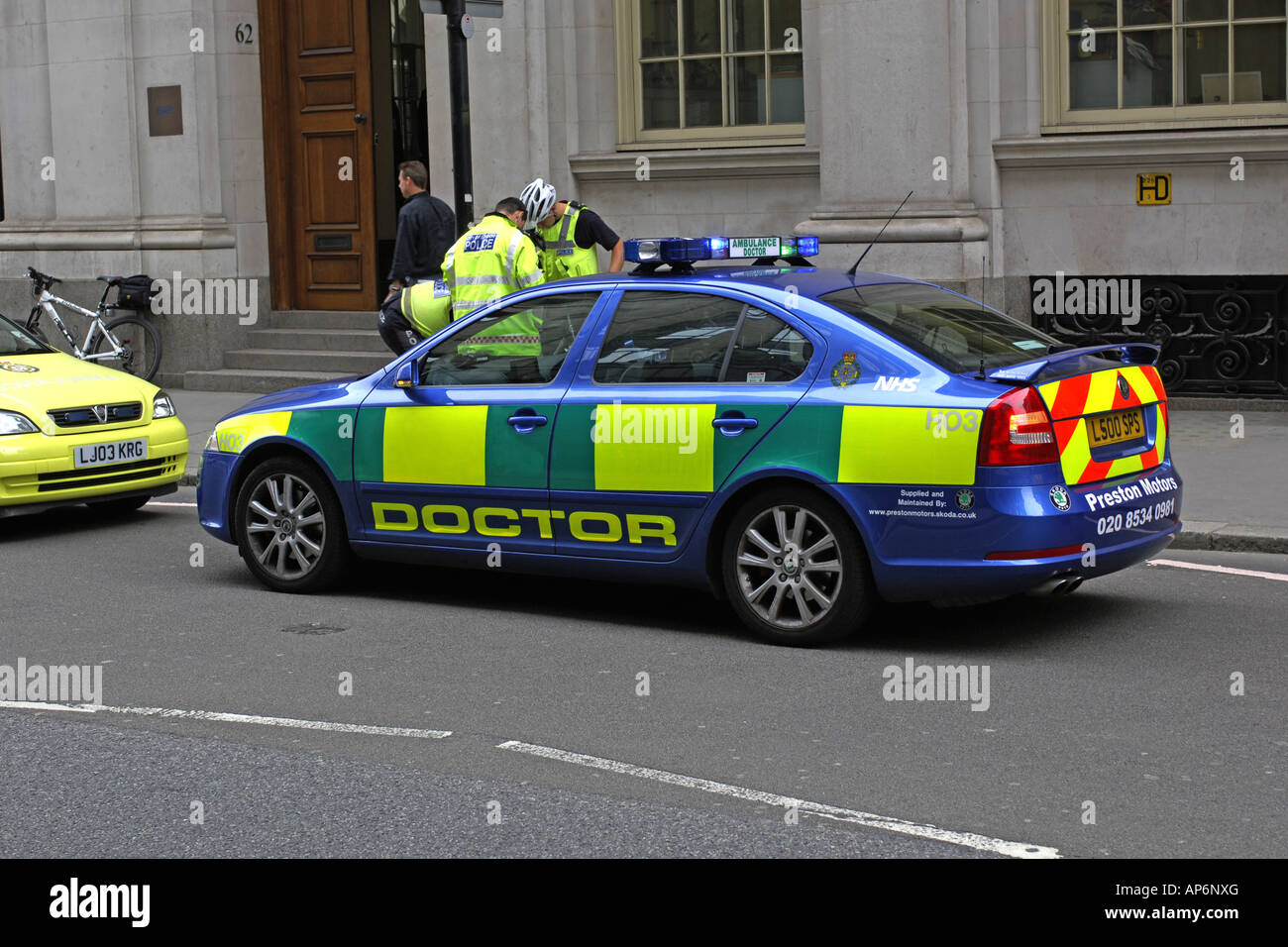 A brightly painted Emergency Doctor vehicle called to an incident in ...