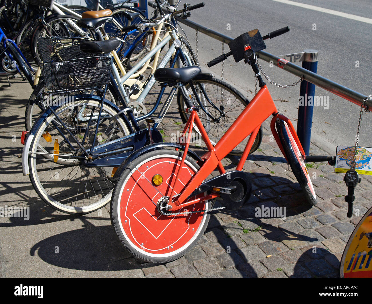 Copenhagen, City Bike, rent-a-bike Stock Photo - Alamy