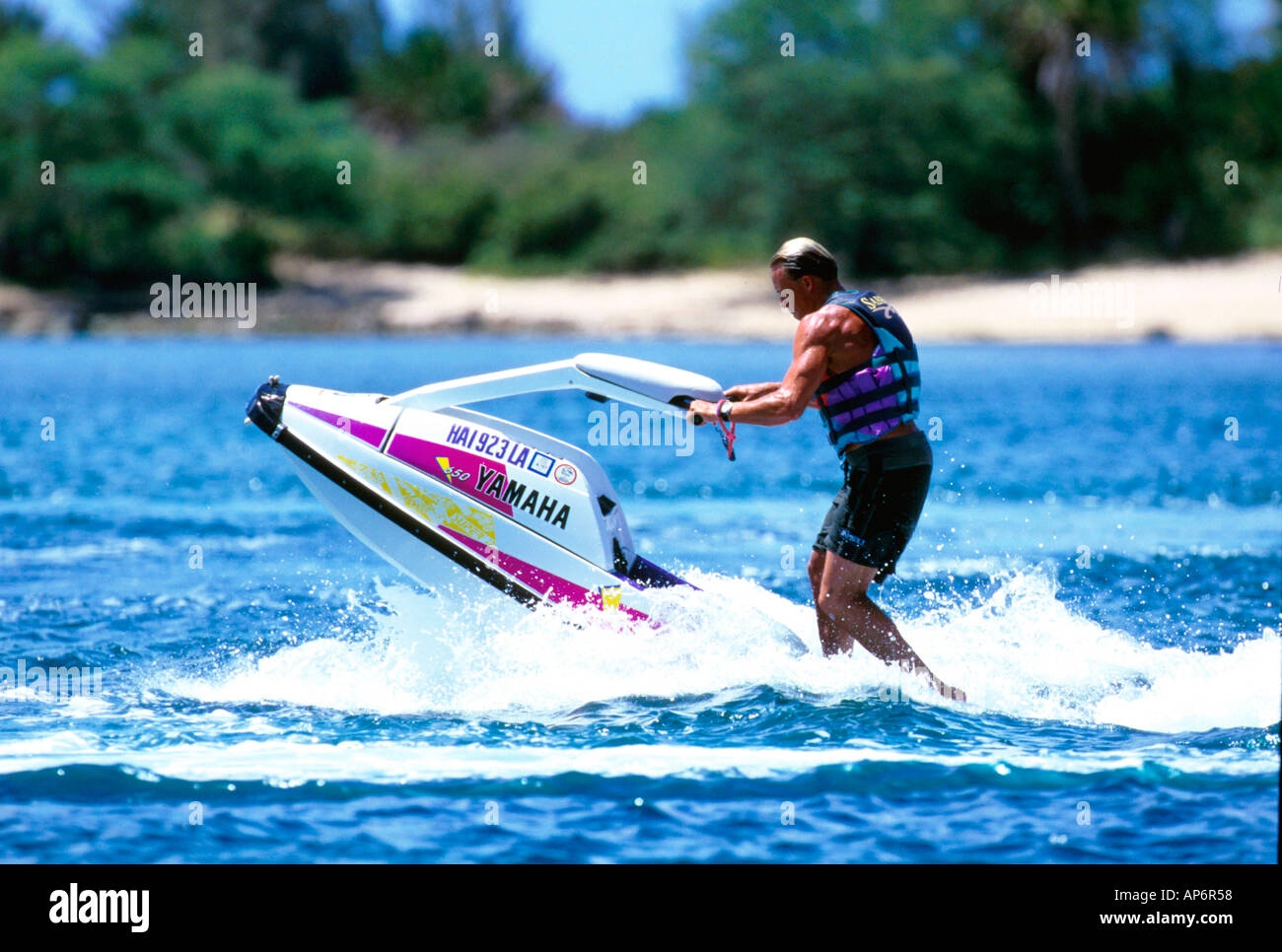 People Jet Skiing In Hawaii