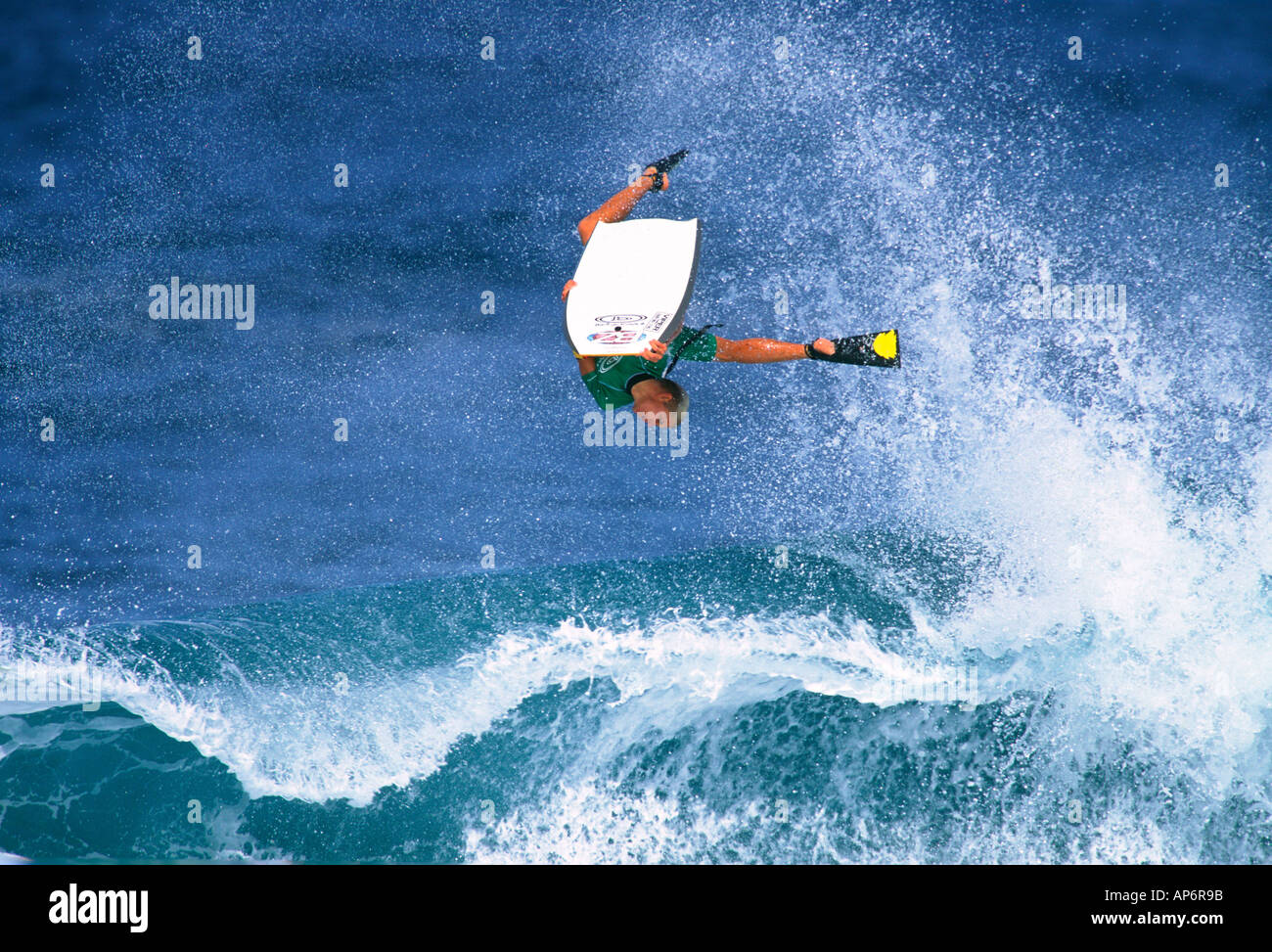 Body Boarding action, Waimea Bay, Oahu, Hawaii, USA Stock Photo - Alamy