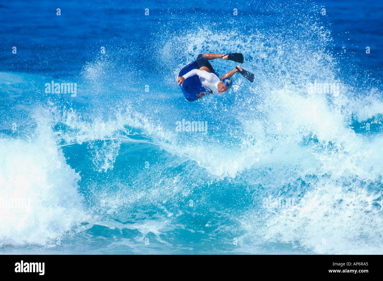 Body Boarding action, Waimea Bay, Oahu, Hawaii, USA Stock Photo - Alamy