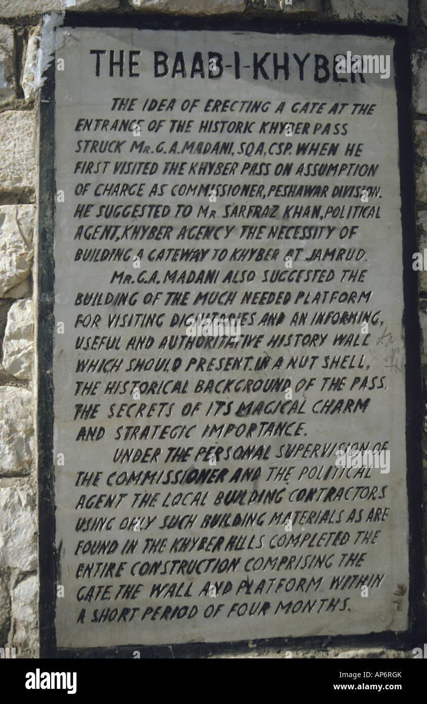 Khyber pass sign hi-res stock photography and images - Alamy