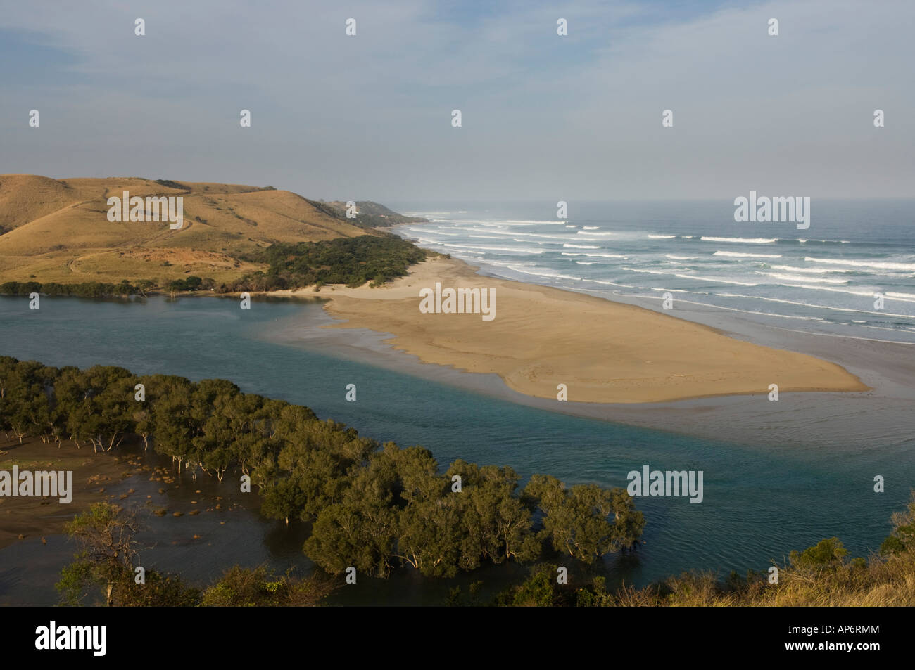 Umtata river mouth, Wild Coast, Eastern Cape, South Africa Stock Photo ...