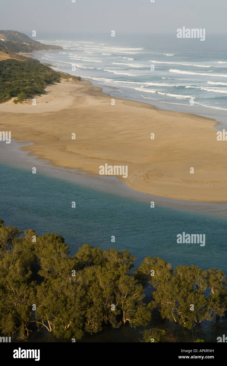 Umtata river mouth, Wild Coast, Eastern Cape, South Africa Stock Photo ...