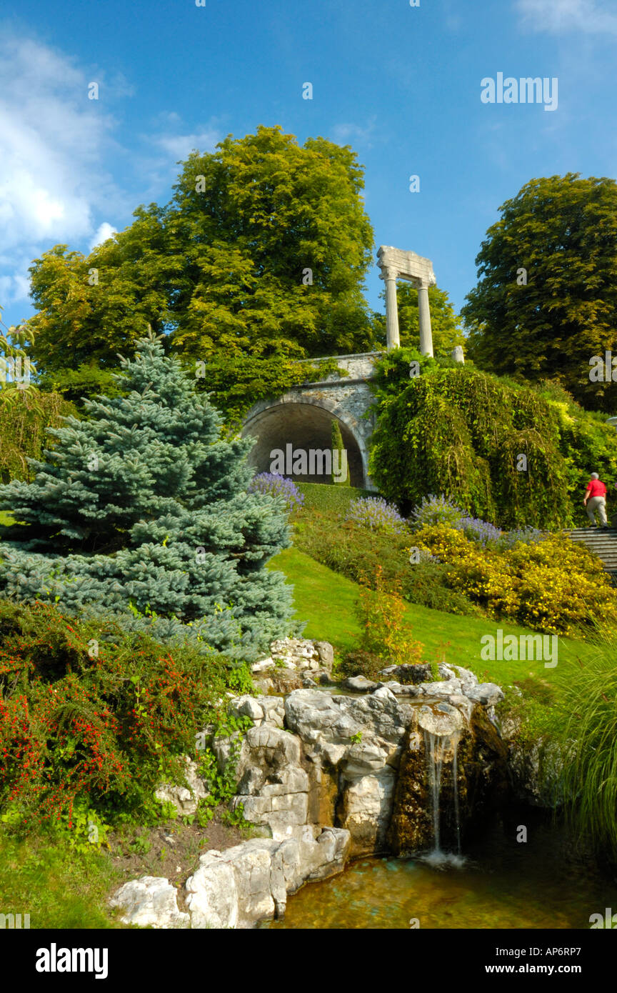 Roman remains with figure Stock Photo - Alamy