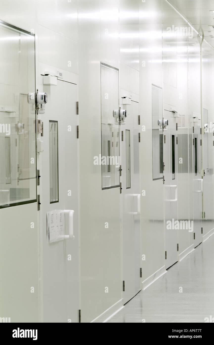 Pharmaceutical Biotech Sterile Clean Room Hallway, Philadelphia, USA ...