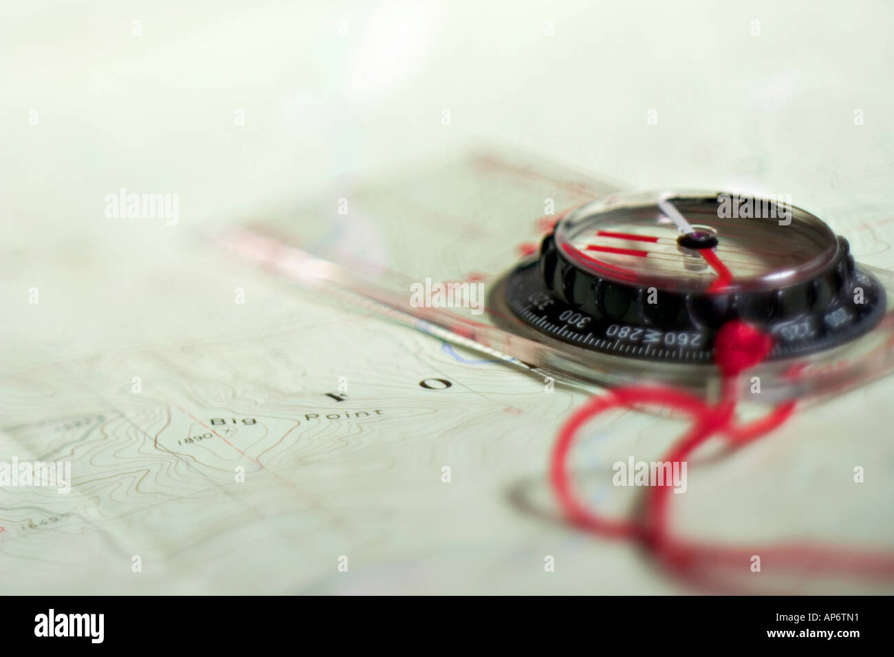 compass on a map Stock Photo - Alamy