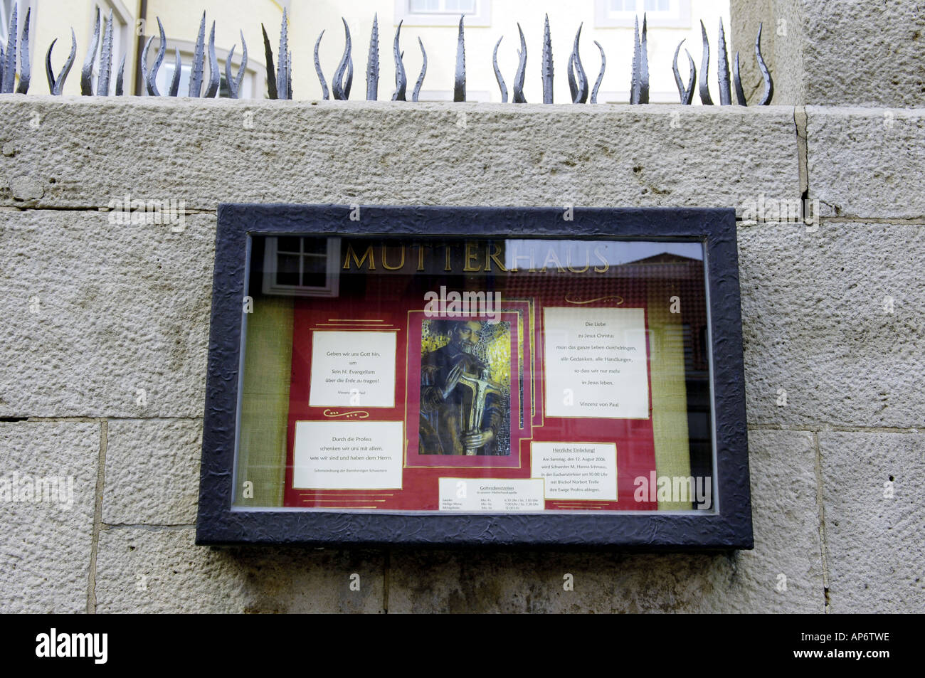 mutterhaus sign plaque nuns nunnery convent religion catholic ...