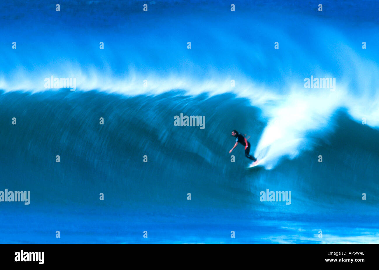 Surfer taking big wave hi-res stock photography and images - Alamy