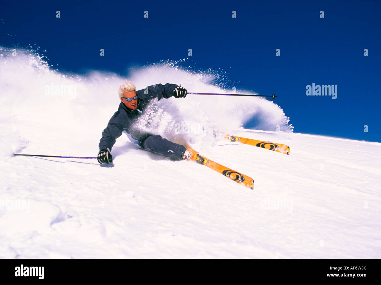 Skiier jump hi-res stock photography and images - Alamy
