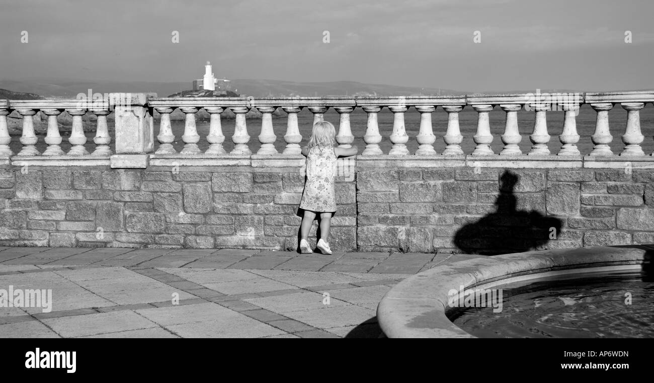 Child peering Black and White Stock Photos & Images - Alamy