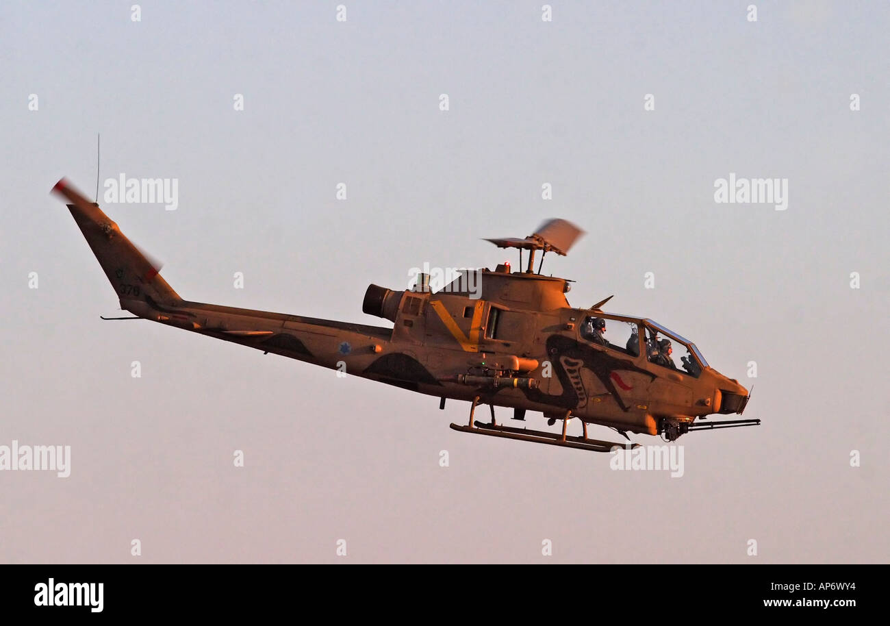 Israeli Air force helicopter Bell AH 1F Cobra in flight Stock Photo - Alamy