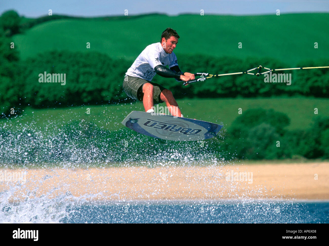 Wakeboarding teenager hi-res stock photography and images - Alamy