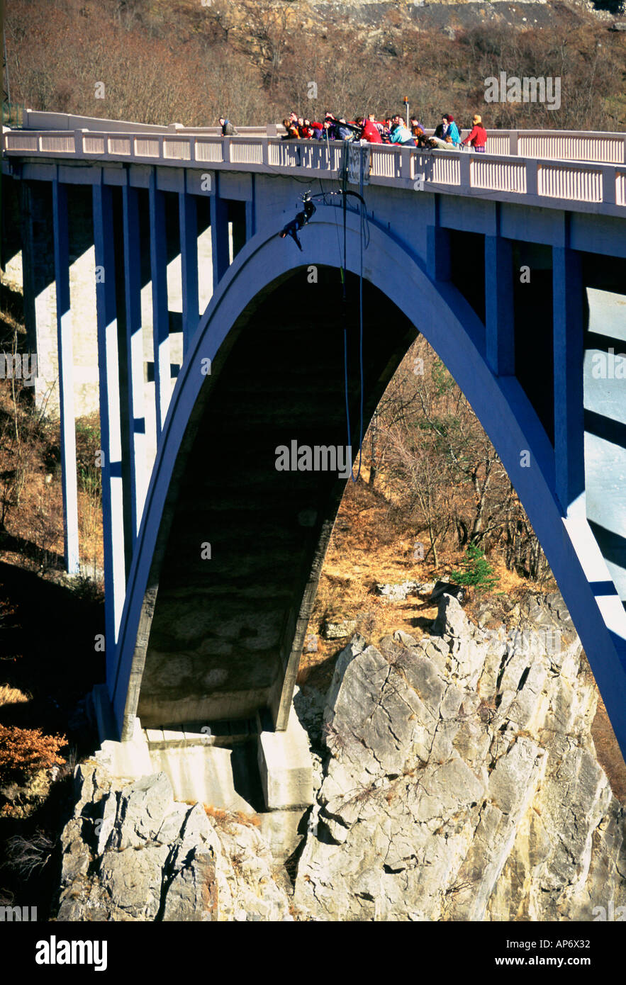 BUNGEE JUMPING OFF BRIDGE Stock Photo - Alamy