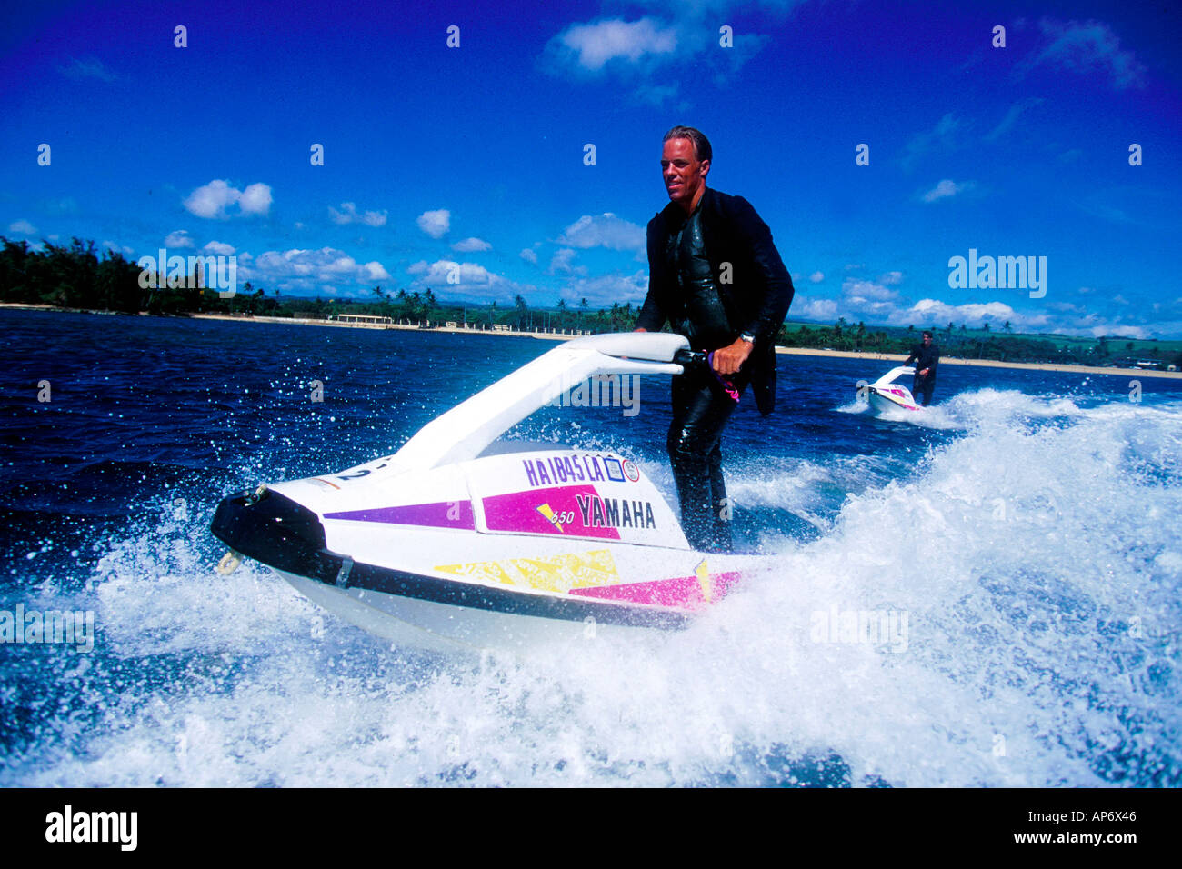 Men Jet Skiing in suits Stock Photo - Alamy
