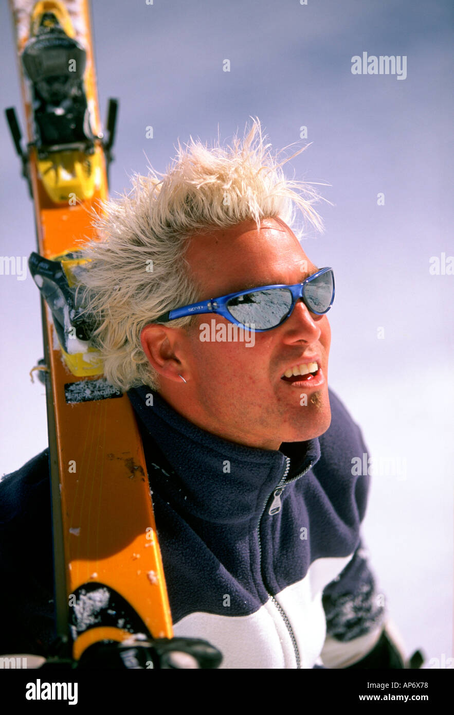 Portrait of skier, Matt Reardon in Tignes, France Stock Photo - Alamy