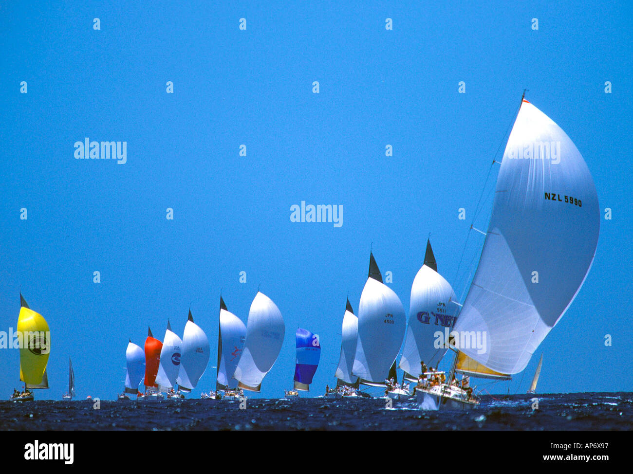 Yacht at the Kenwood Cup 2000 Stock Photo - Alamy