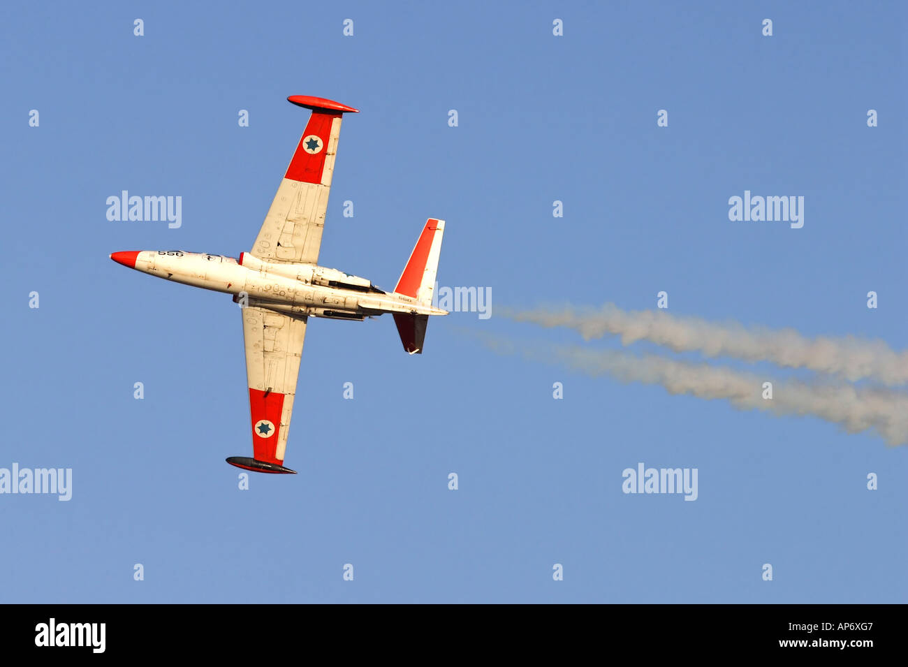Israeli Air force Fouga Magister in aerobatics display Stock Photo - Alamy