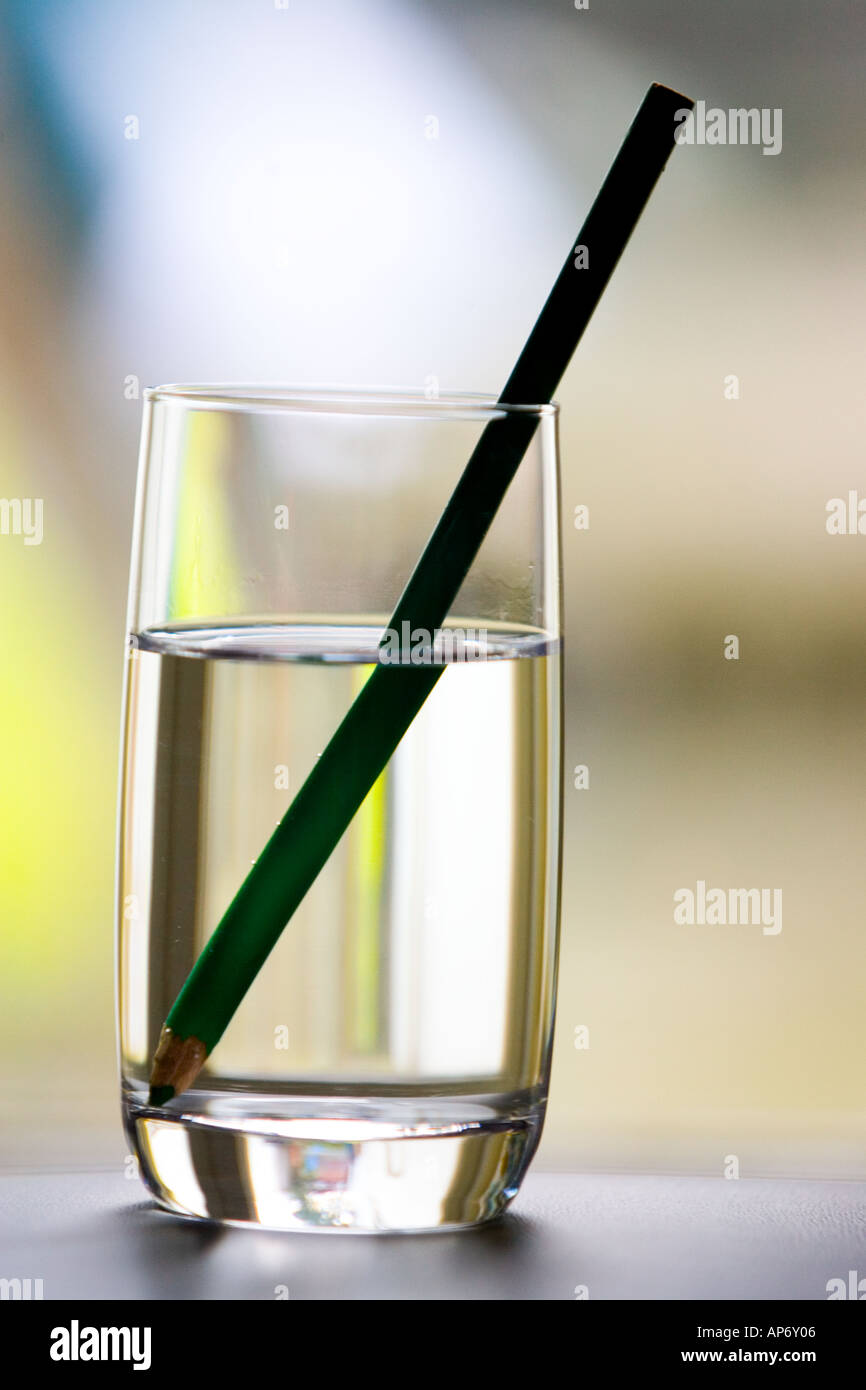 Refraction pencil hi-res stock photography and images - Alamy