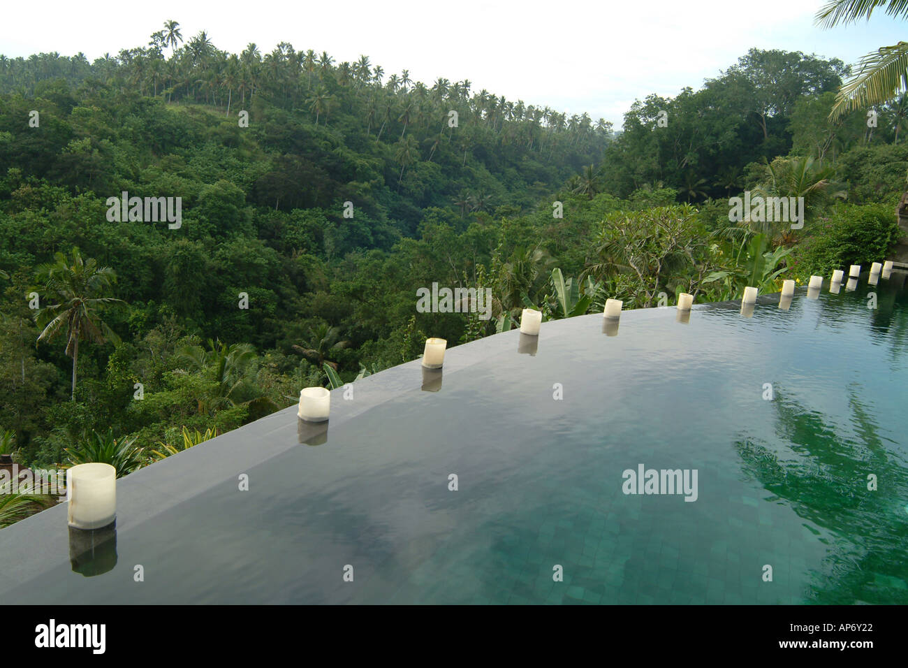 Swimming pool in jungle setting Bali Indonesia Stock Photo - Alamy