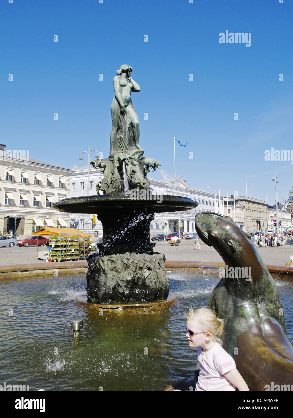 Helsinki, fountain Havis Amanda Stock Photo - Alamy