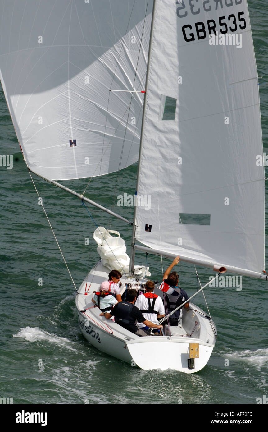 Small racing yachts hi-res stock photography and images - Alamy