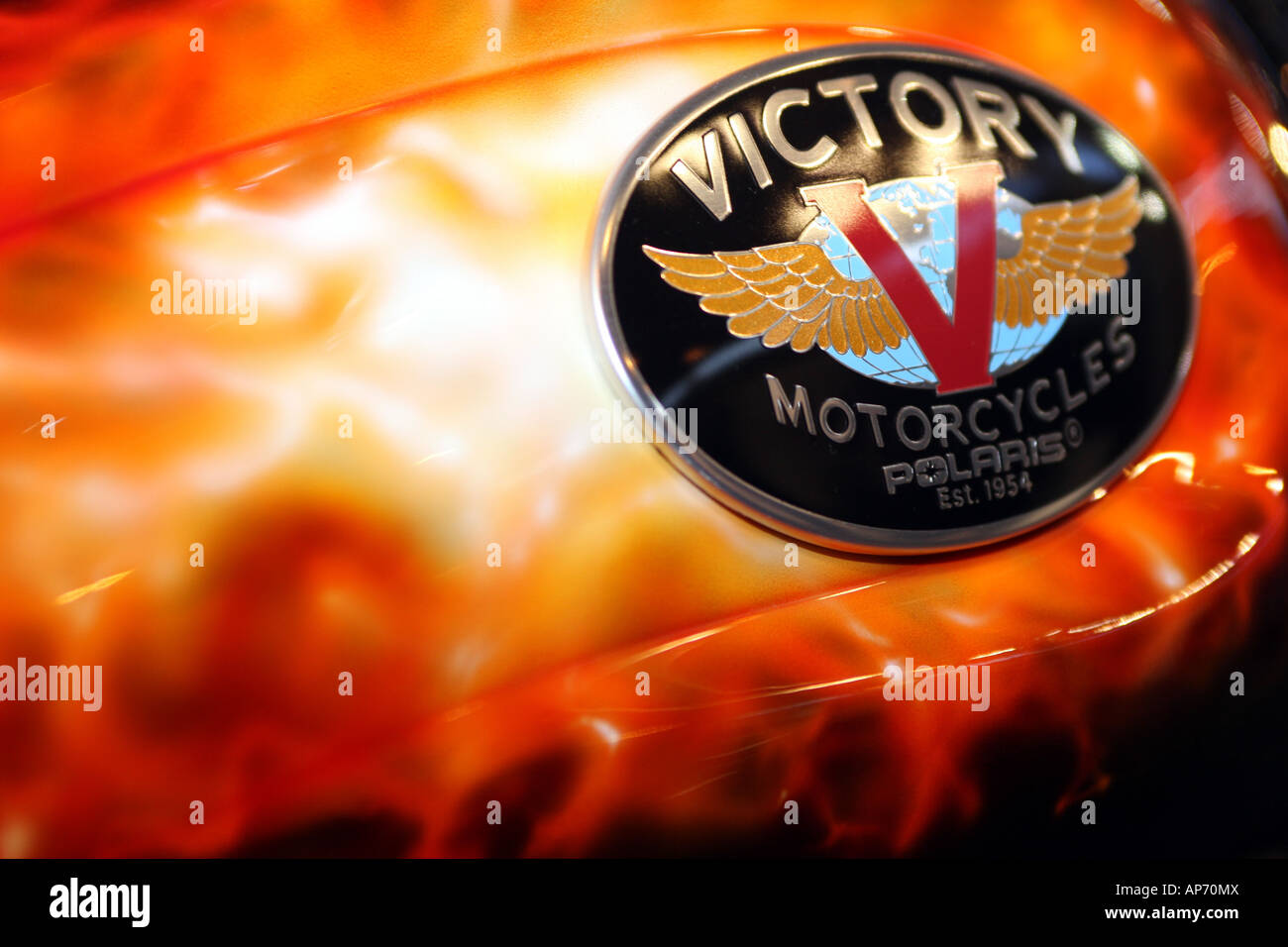 victory tank motorbike v twin victory Stock Photo - Alamy