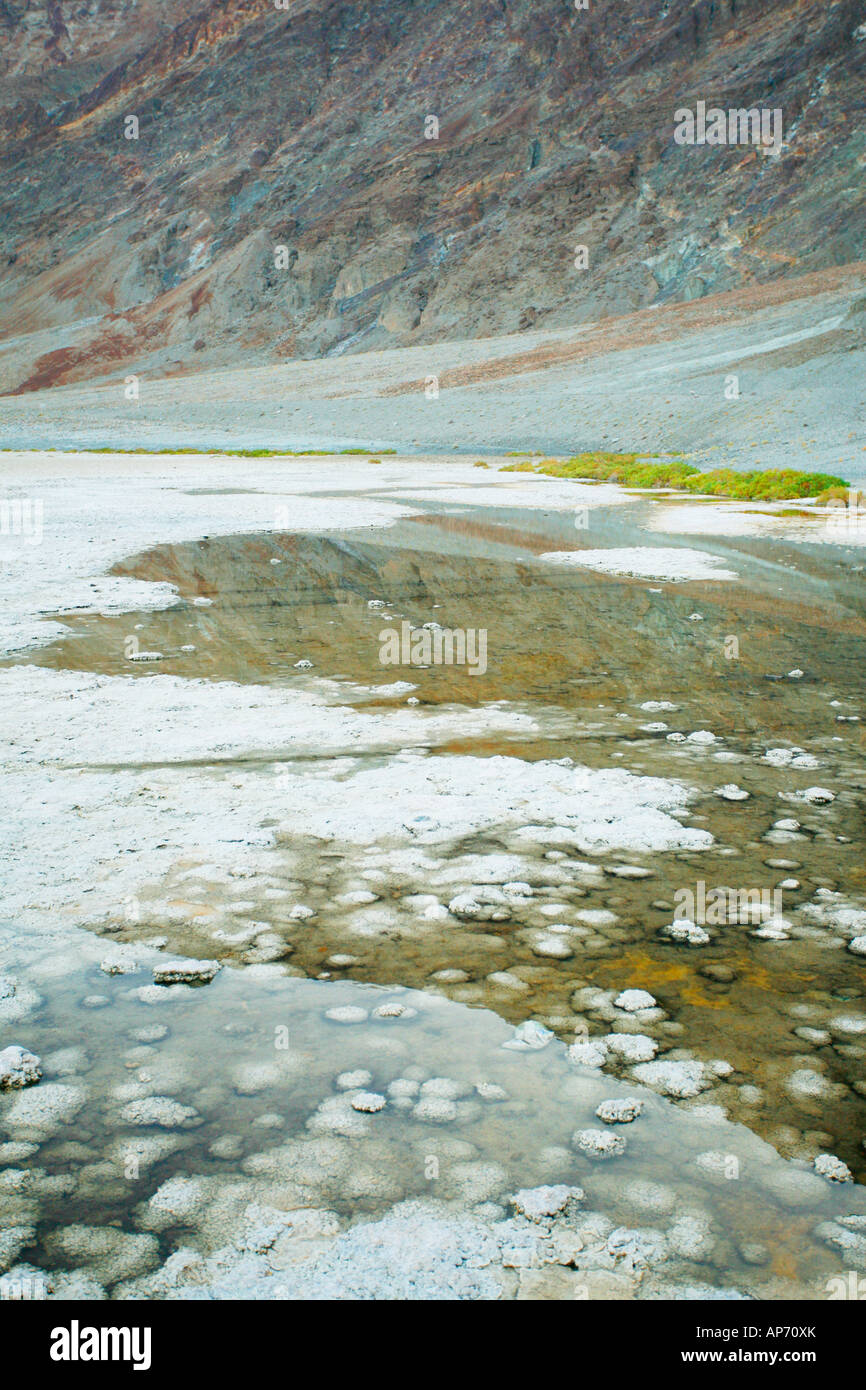 Badwater Basin pools, Death Valley National Park, California Stock ...