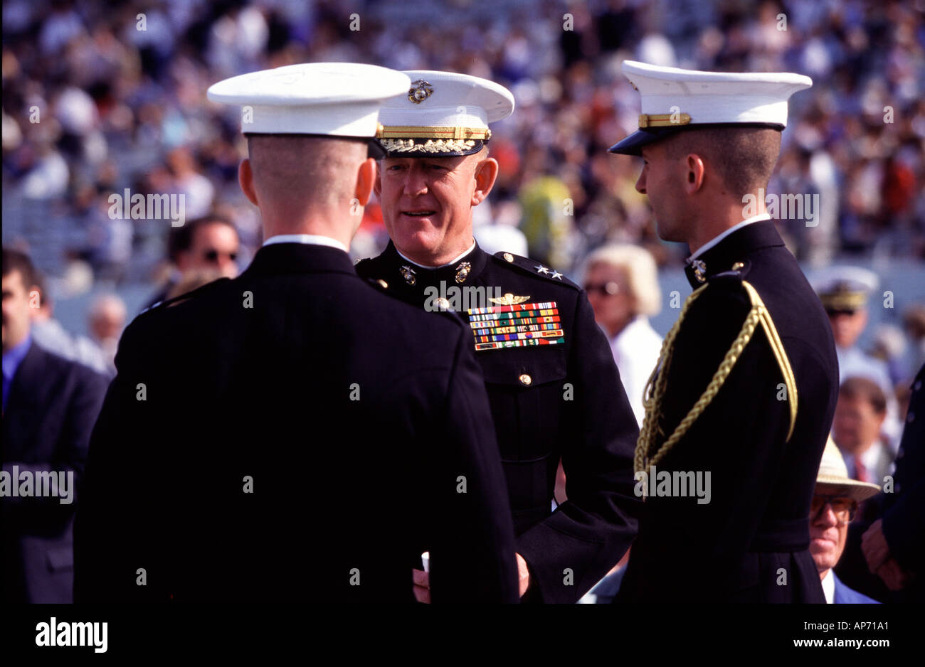 USA Maryland Annapolis the graduation at the Naval Academy Stock Photo ...
