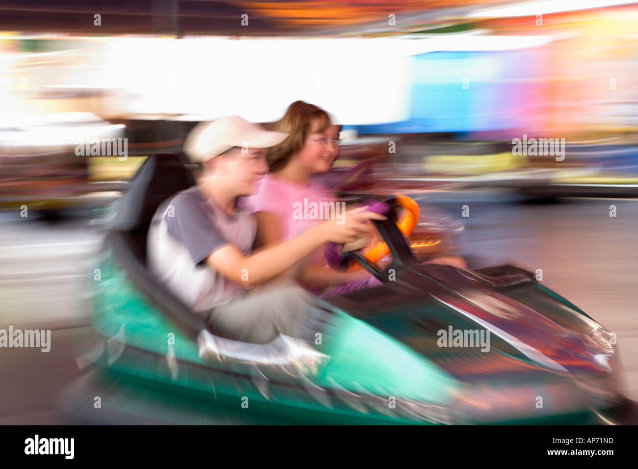 Funfairs bumper cars hi-res stock photography and images - Alamy