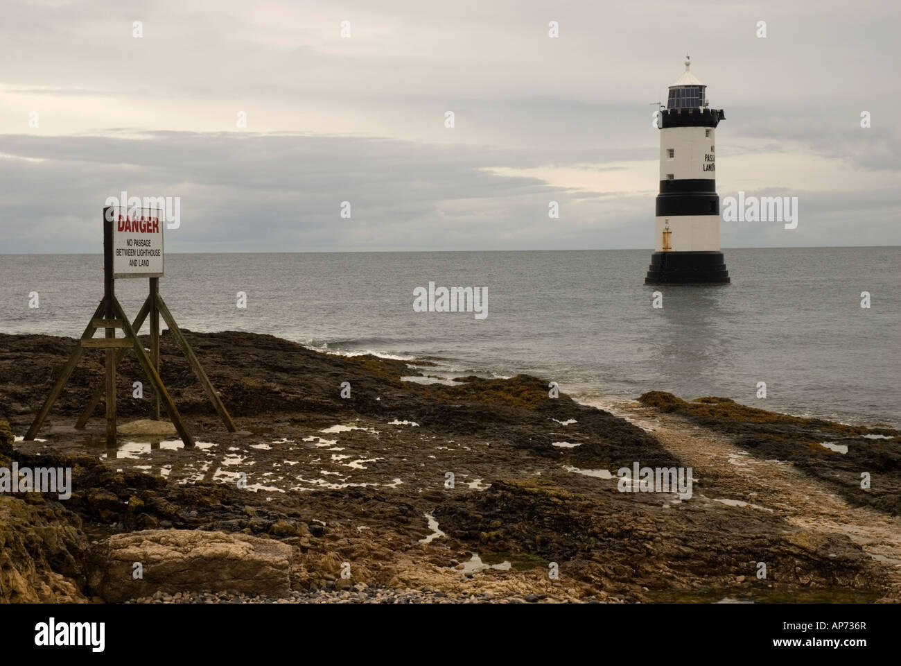 Penmon Point Lighthouse Anglesey North Wales Stock Photo - Alamy