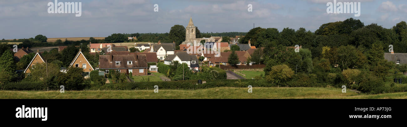 english village in winter yelden bedfordshire home counties england uk ...