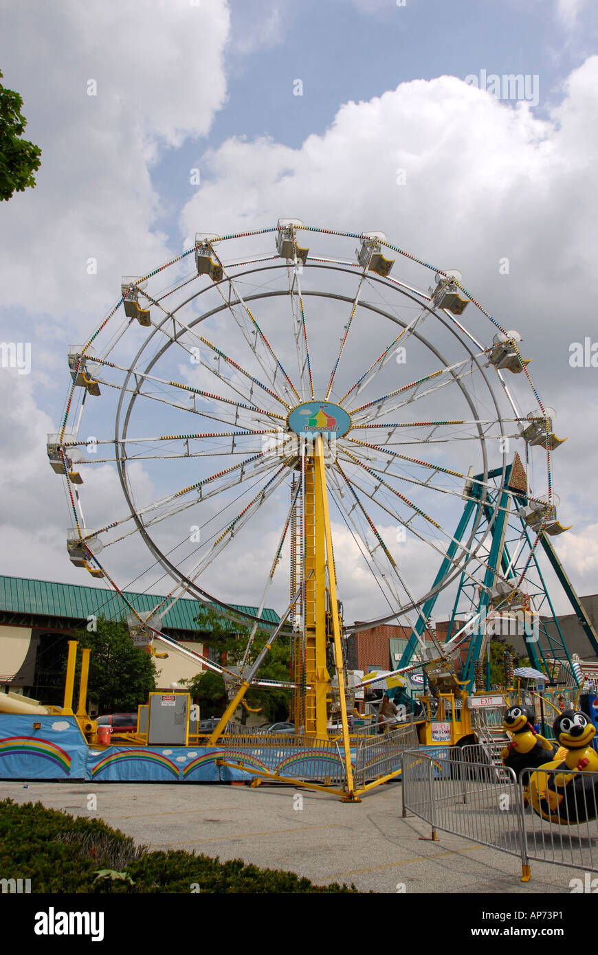 Small Ferris Wheel at a small town festival Stock Photo - Alamy