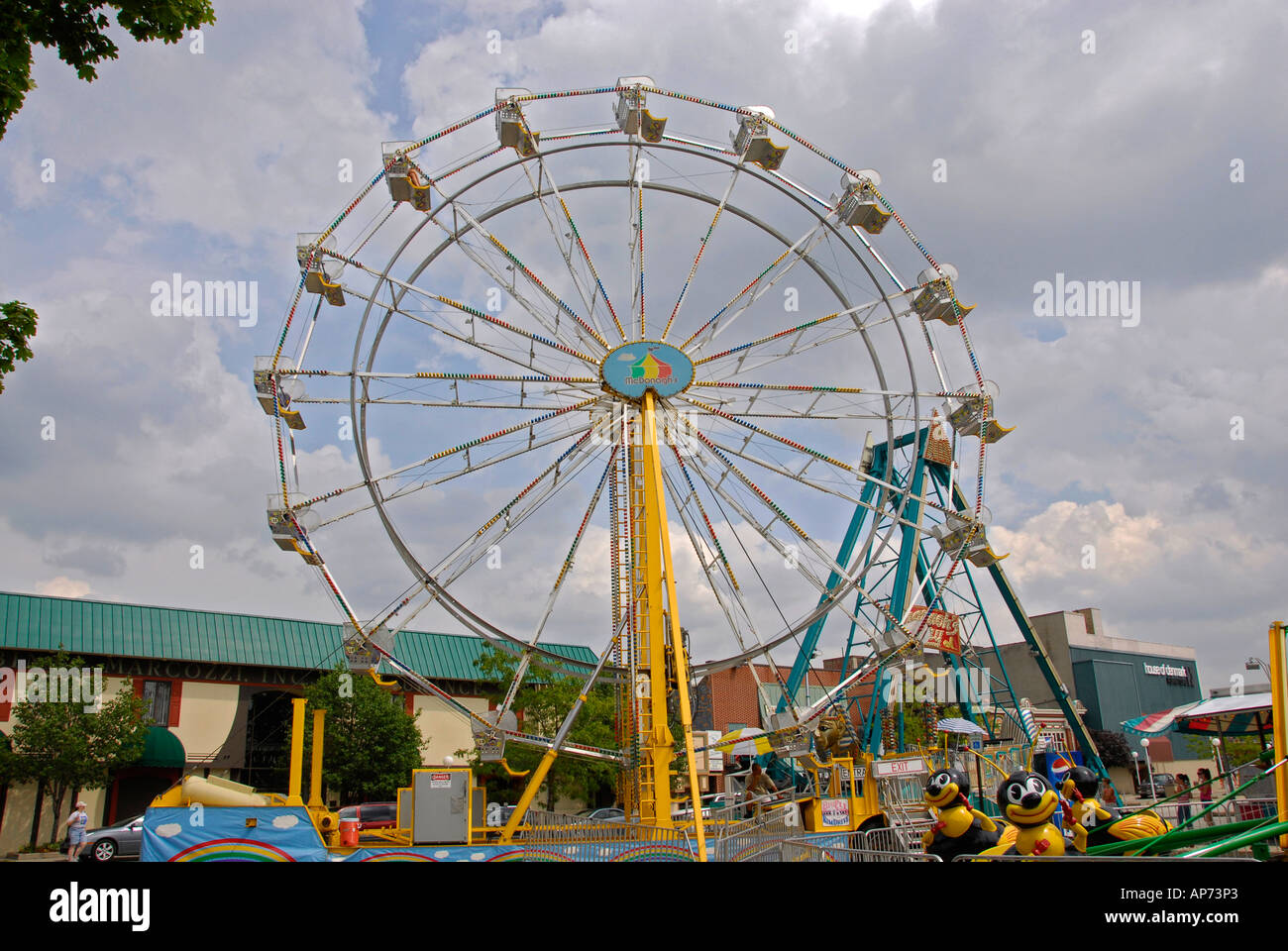 Small Ferris Wheel at a small town festival Stock Photo - Alamy