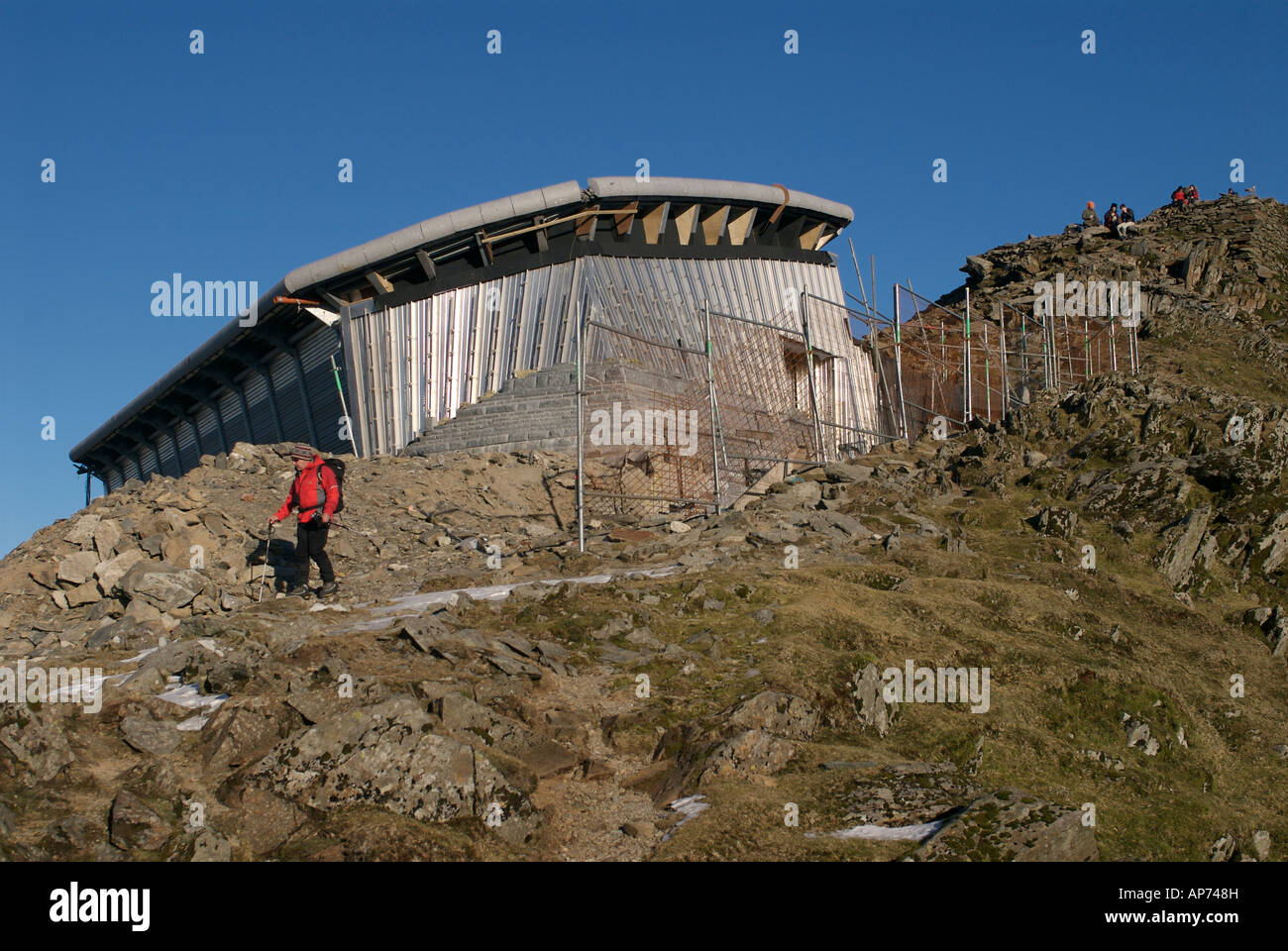 Snowdon Summit Building Redevelopment Stock Photo - Alamy