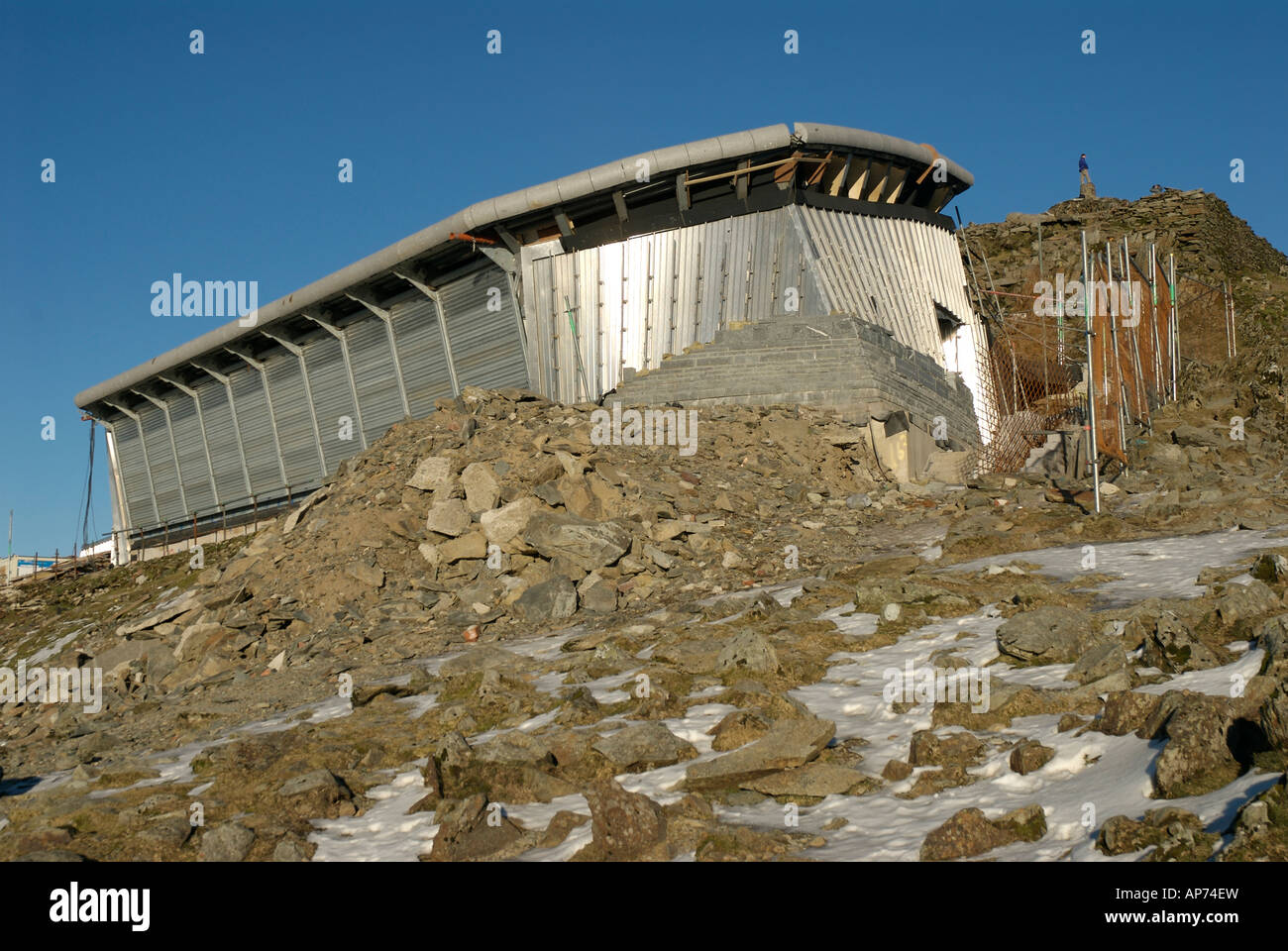 Snowdon Summit Building Redevelopment Stock Photo - Alamy