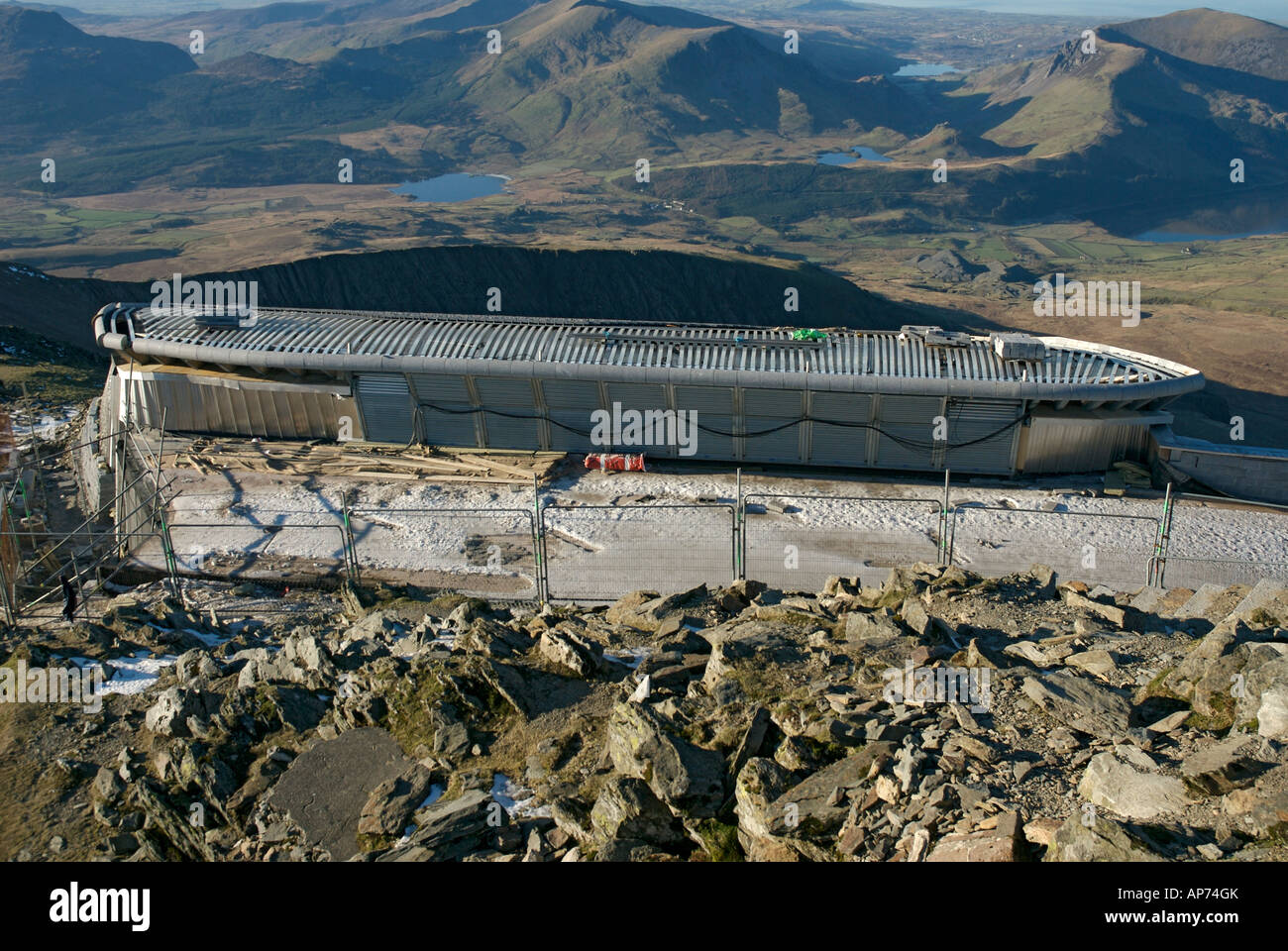 Snowdon Summit Building Redevelopment Stock Photo - Alamy
