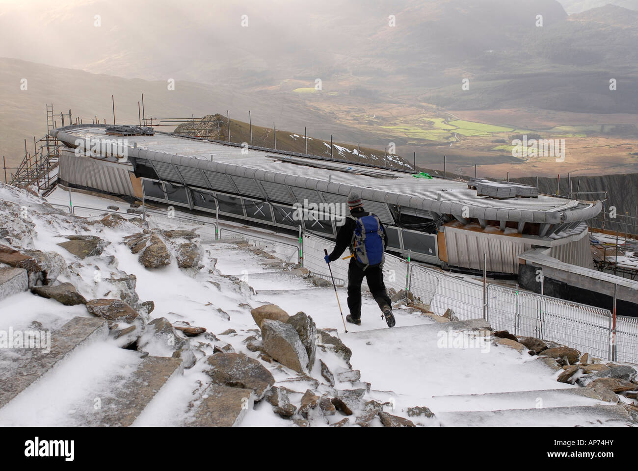 Snowdon Summit Building Redevelopment Stock Photo - Alamy