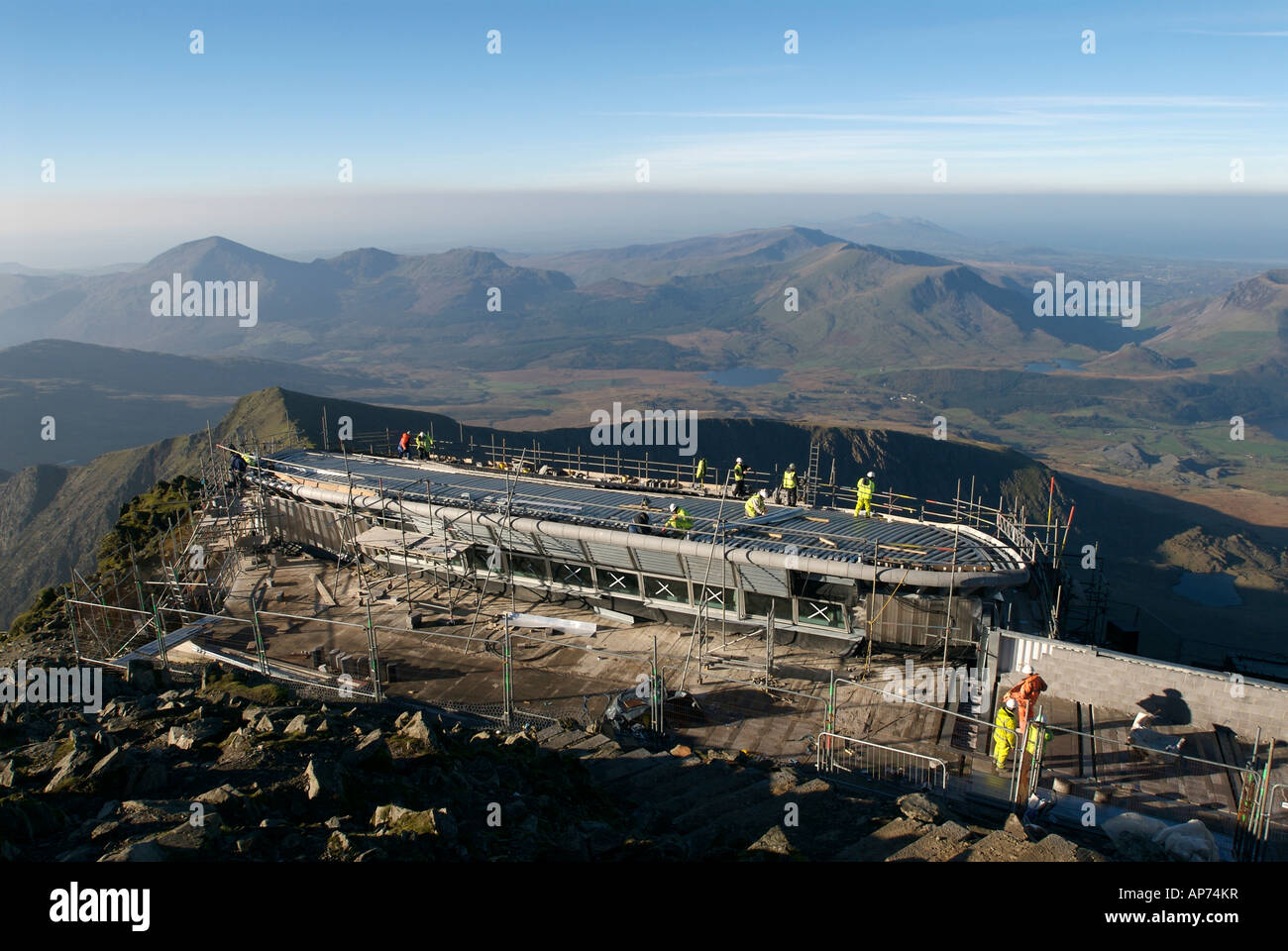 Snowdon Summit Building Redevelopment Stock Photo - Alamy