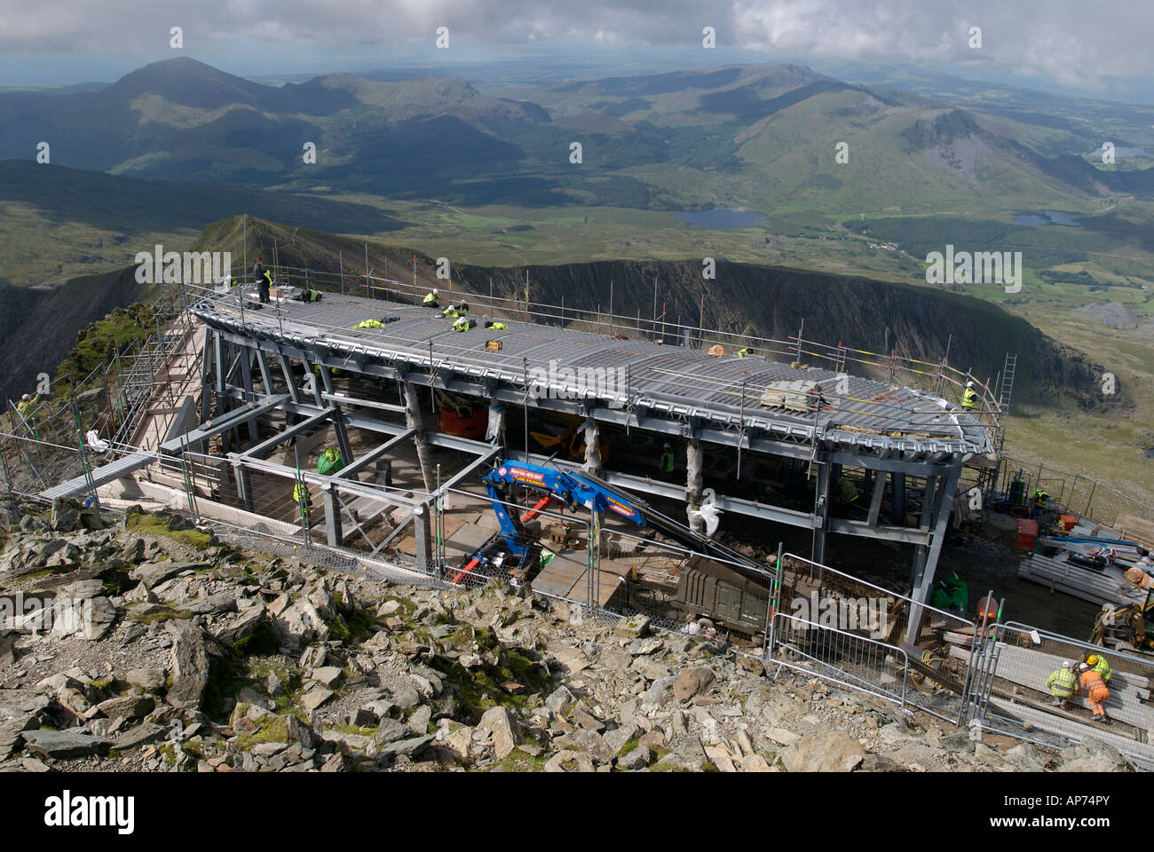Snowdon Summit Building Redevelopment Stock Photo - Alamy