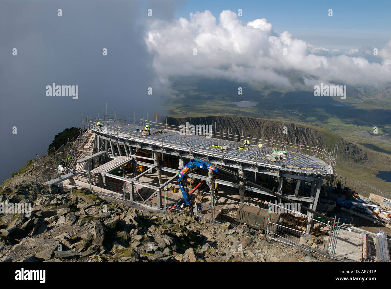 Snowdon Summit Building Redevelopment Stock Photo - Alamy