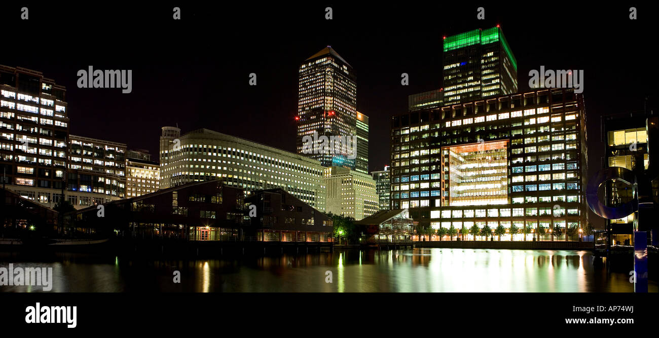 Docklands By Night South Side Stock Photo - Alamy