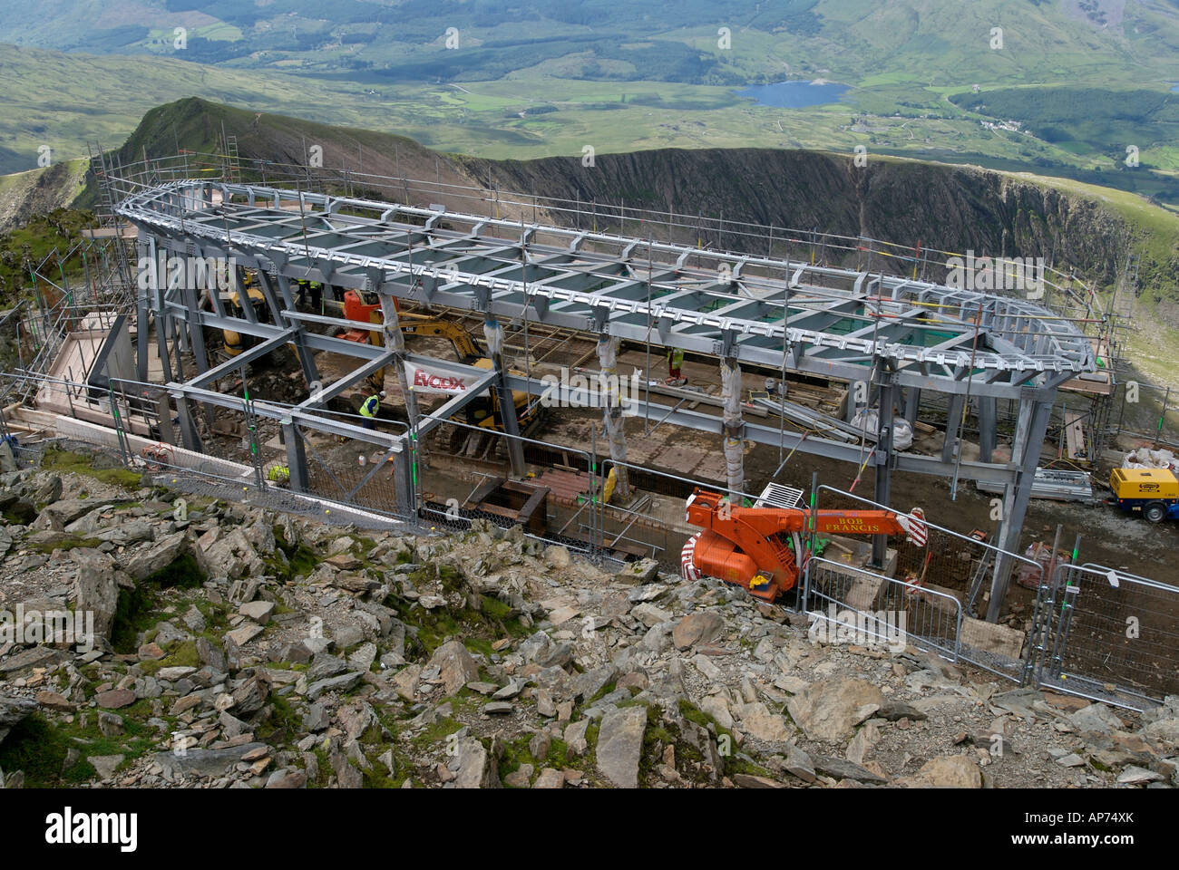 Snowdon Summit Building Redevelopment Stock Photo - Alamy