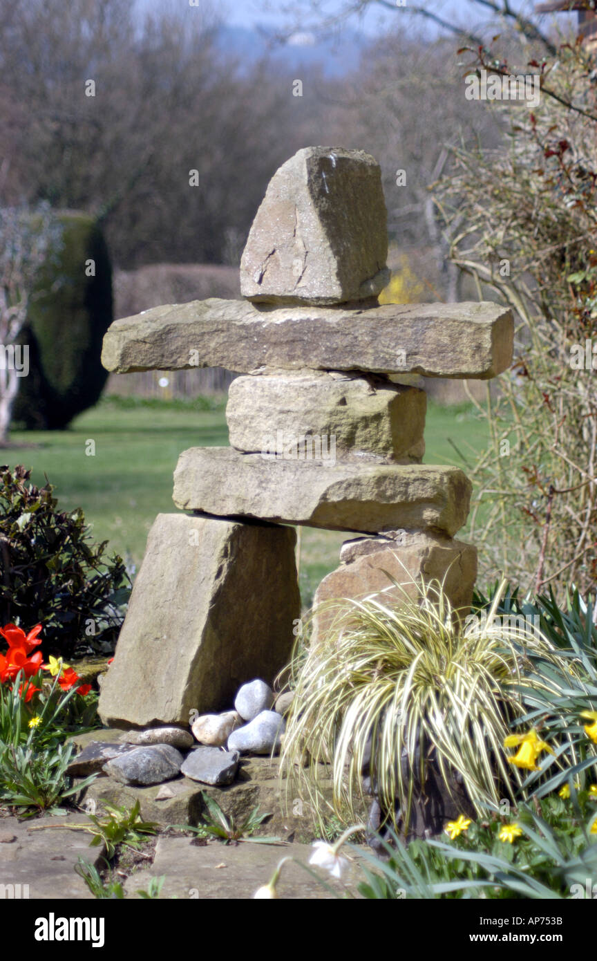 Inuit inukshuk stone statue hi-res stock photography and images - Alamy